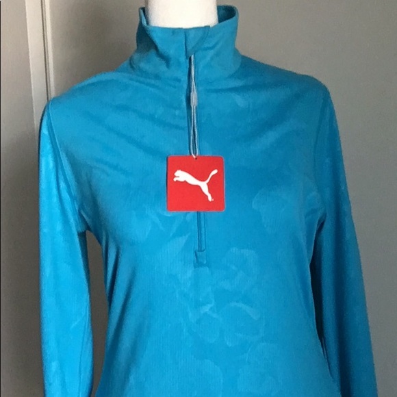 Puma | Jackets & Coats | New Womens Tropical Floral Puma Quarter Zip ...